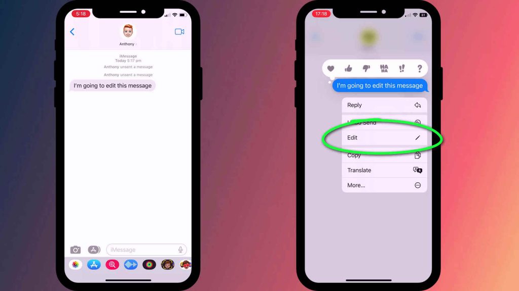 How To Unsend and Edit a Message on iPhone, iPad and Mac